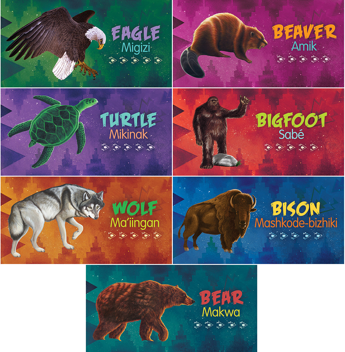 Ojibway Seven Teachings Poster Set