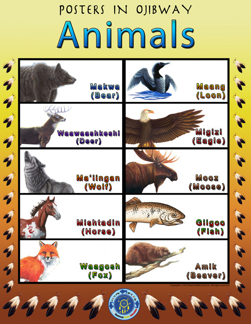 Ojibwe Animal Symbols Anishinaabe Ojibwe Language Flag Native