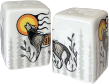 Salt & Pepper Shakers (Wolf)