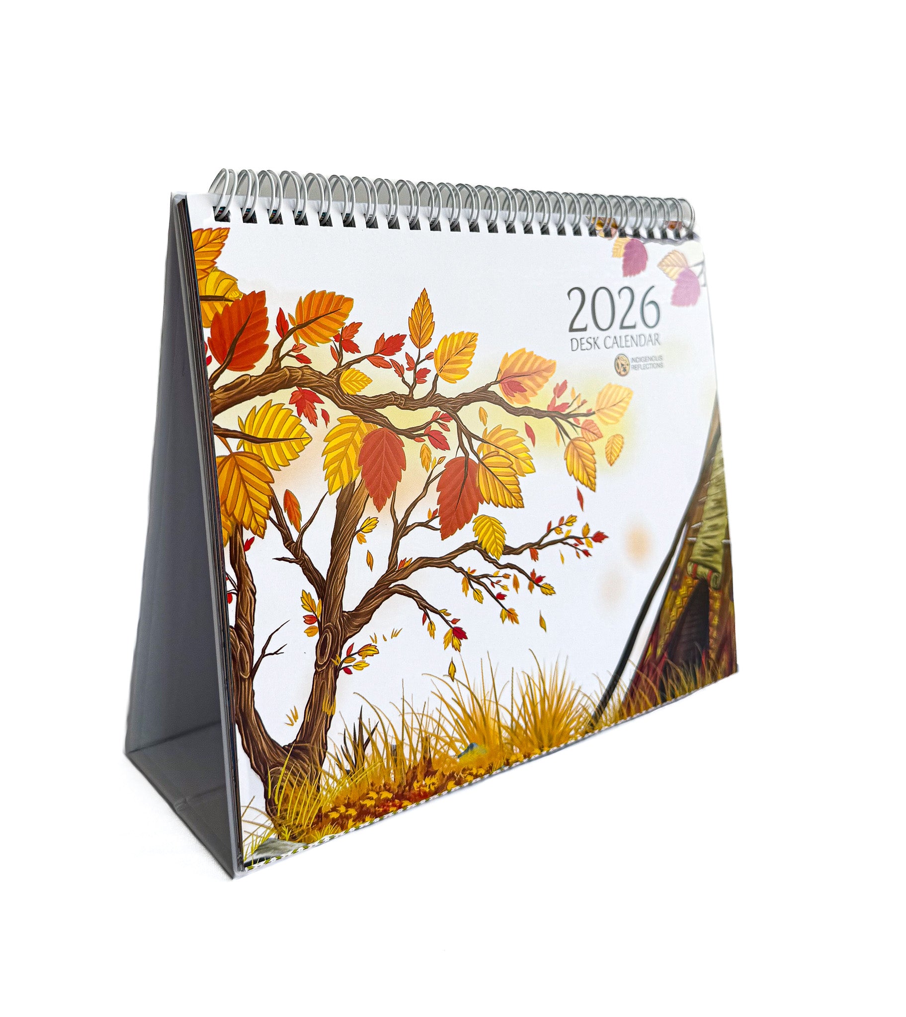 2026 12-Month Standing Flip Desk Calendar