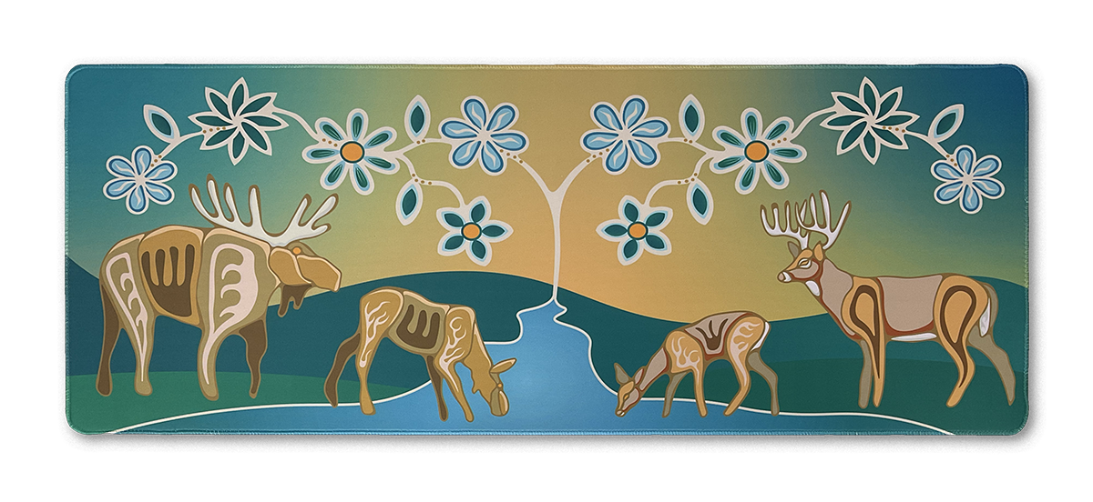 Large Desktop Mouse Pad - Reflections