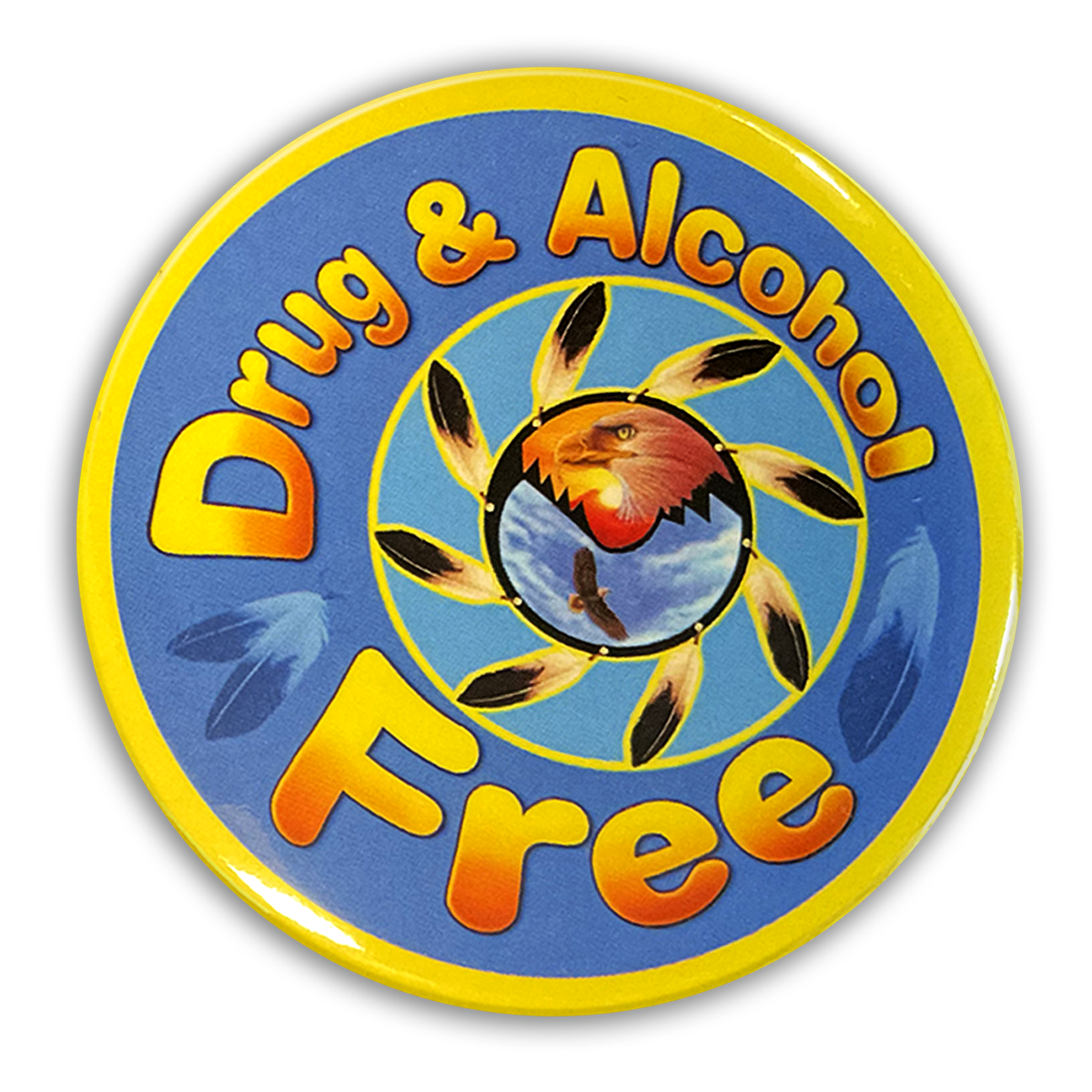 Round Button (Drug & Alcohol Free)