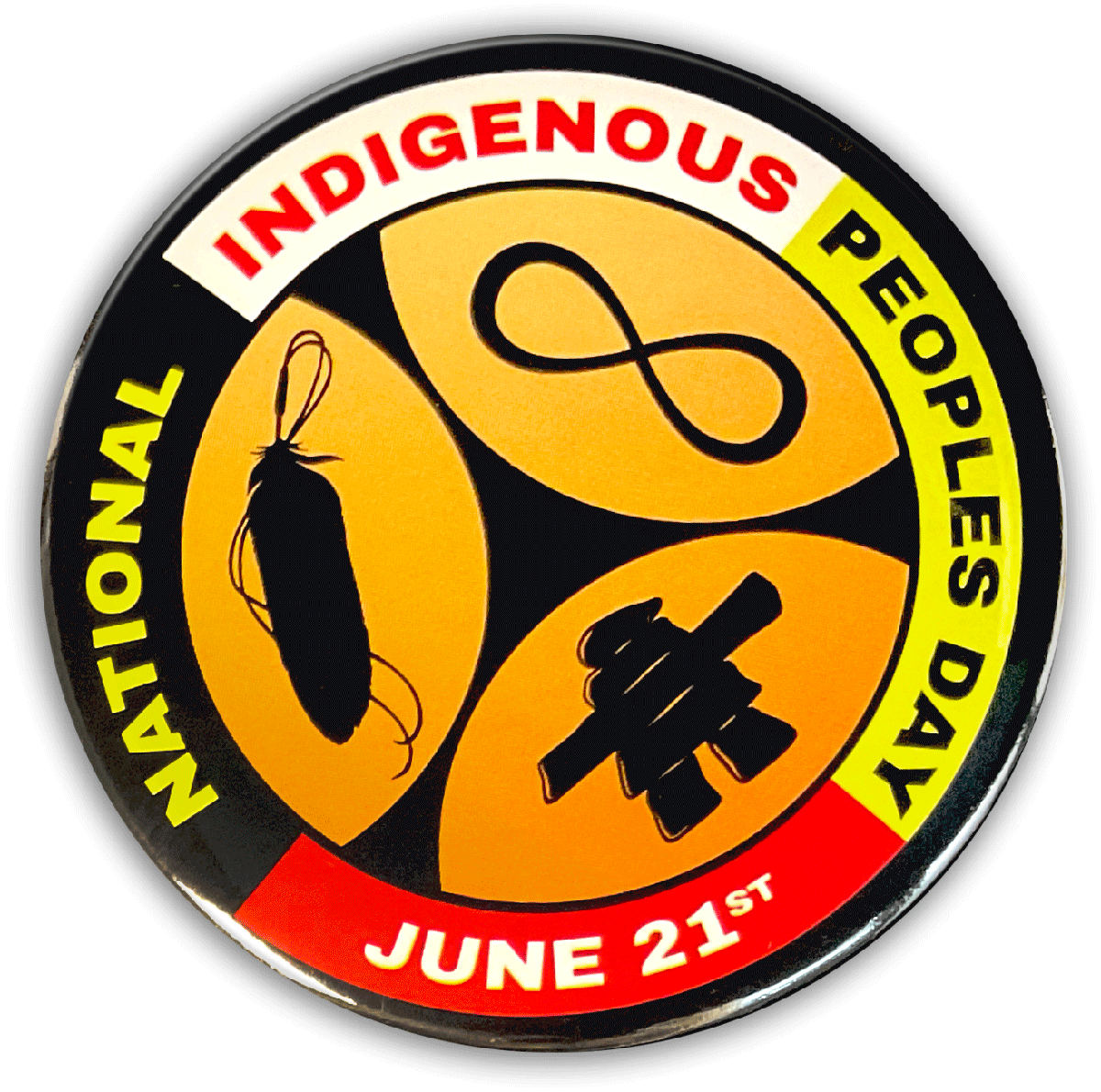 Round Button (National Indigenous Peoples Day)