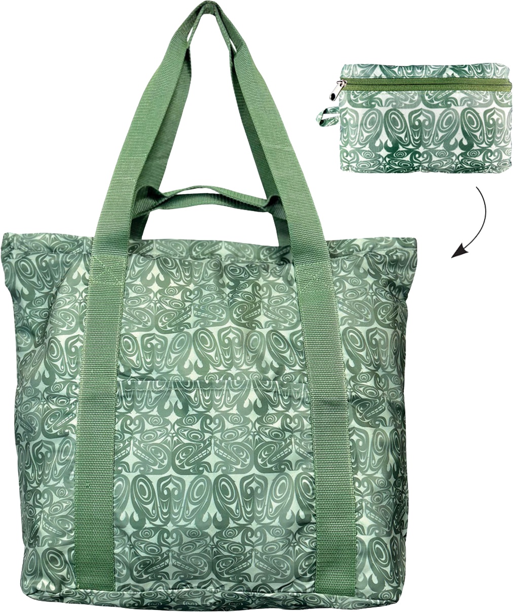 Packable Tote Bag (Urban Wolf)